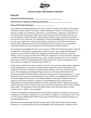 Fillable Online Release Of Liability Form TemplateFree Sample PDF And ...