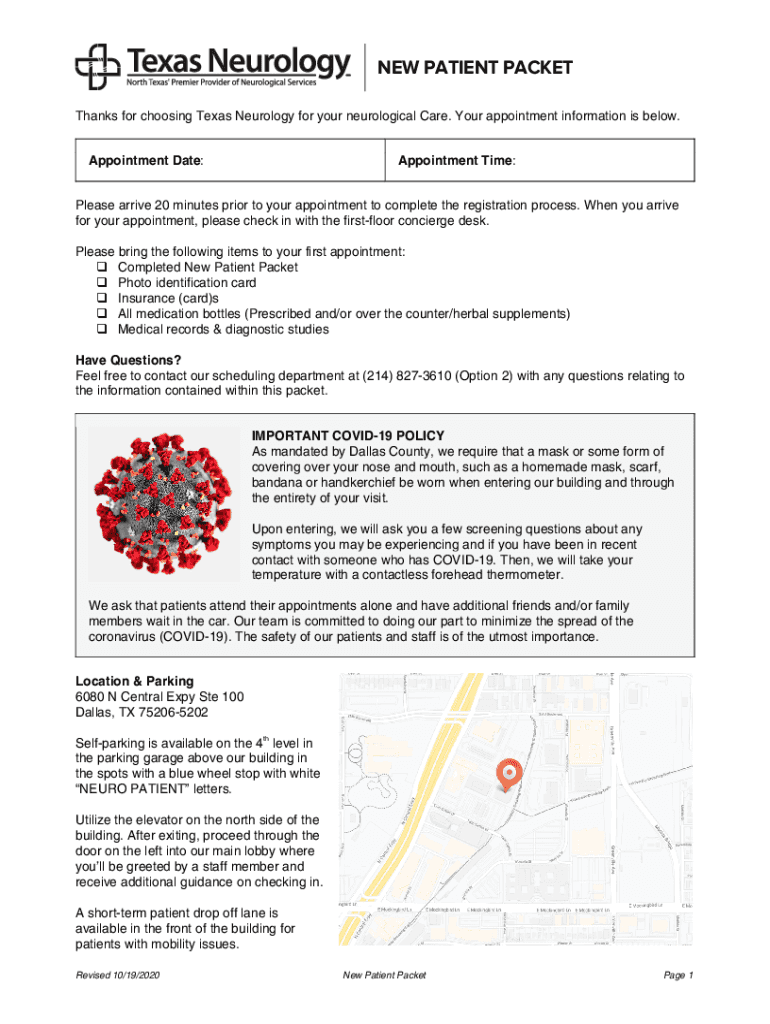 Fillable Online Fillable Online Richardson New Patient Packet - Texas ... Fax Email Print ...