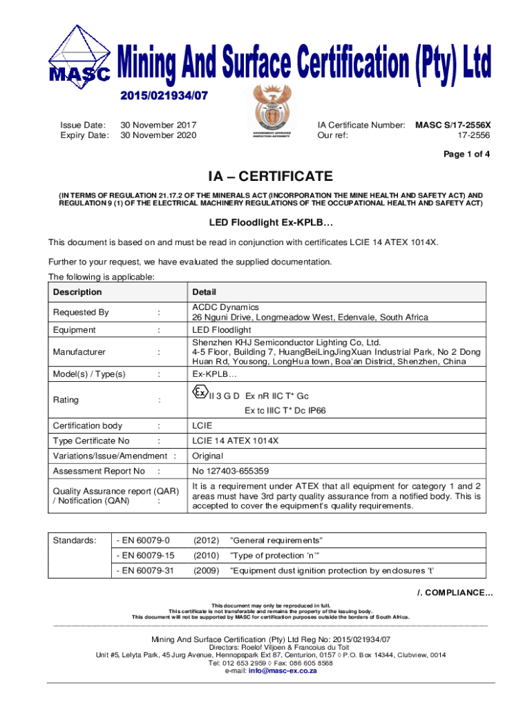Fillable Online IA CERTIFICATE Fax Email Print - pdfFiller