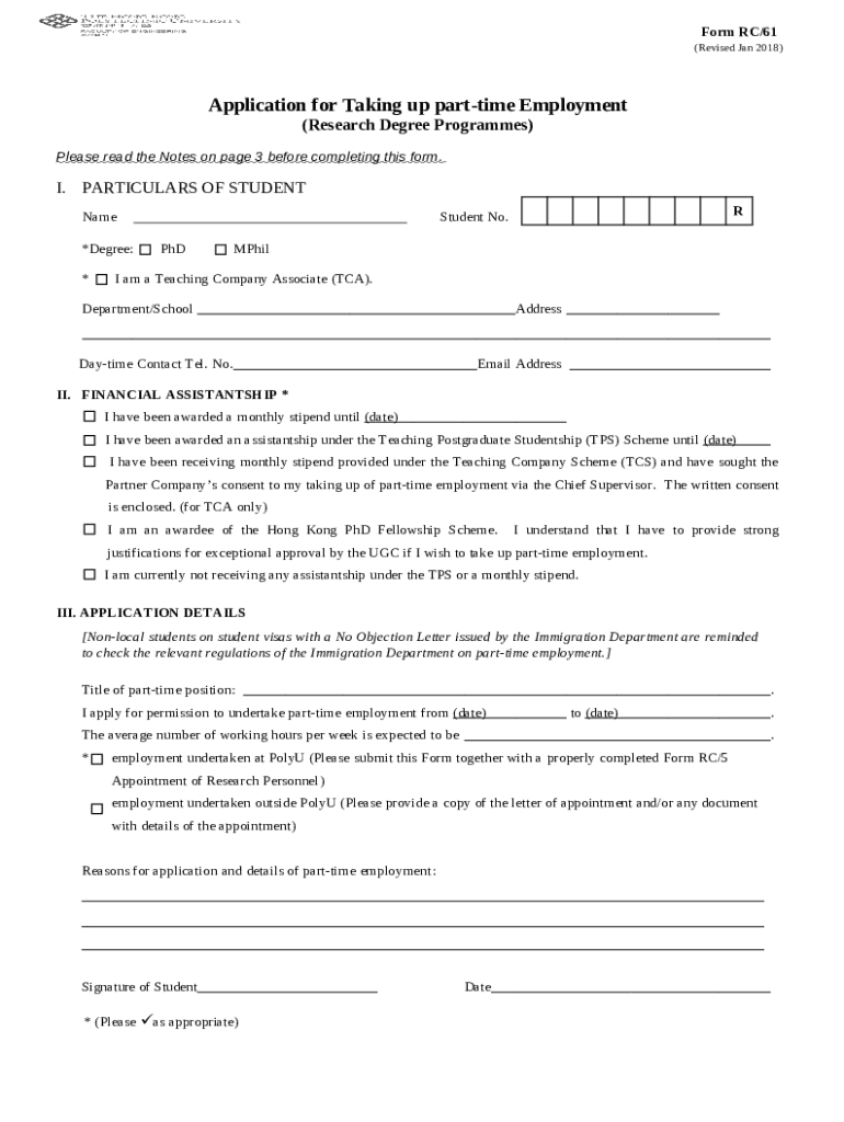 RC/61 Doc Template | pdfFiller