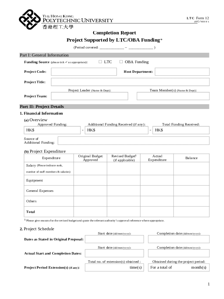 Report on Individual Projects Supported by OBA Funding - PolyU Doc ...