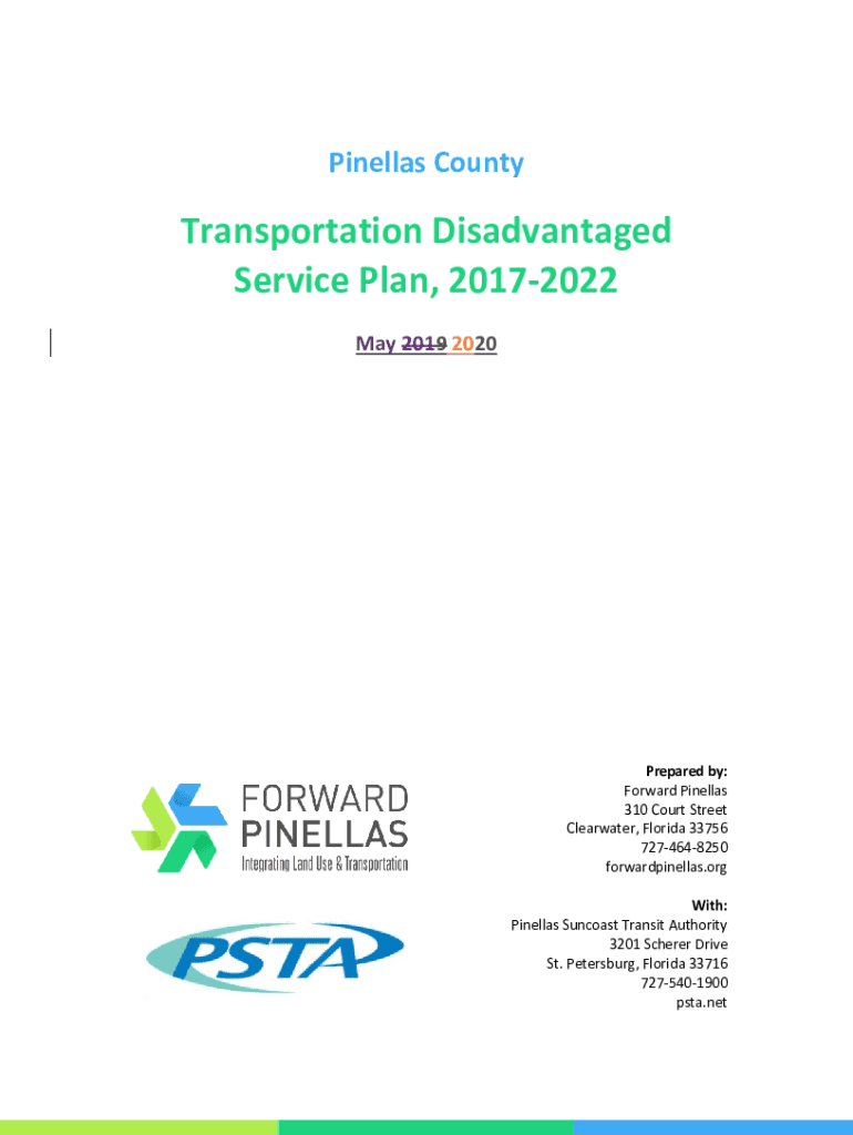 Fillable Online Fillable Online Transportation Disadvantaged Service ...