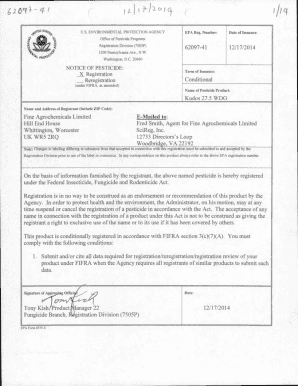 Fillable Online US EPA, Pesticide Product Label, KUDOS 27.5 WDG, 12/17 ...