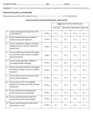 Fillable Online NECK DISABILITY INDEX FOLLOW-UP AND DISCHARGE VISIT Fax ...