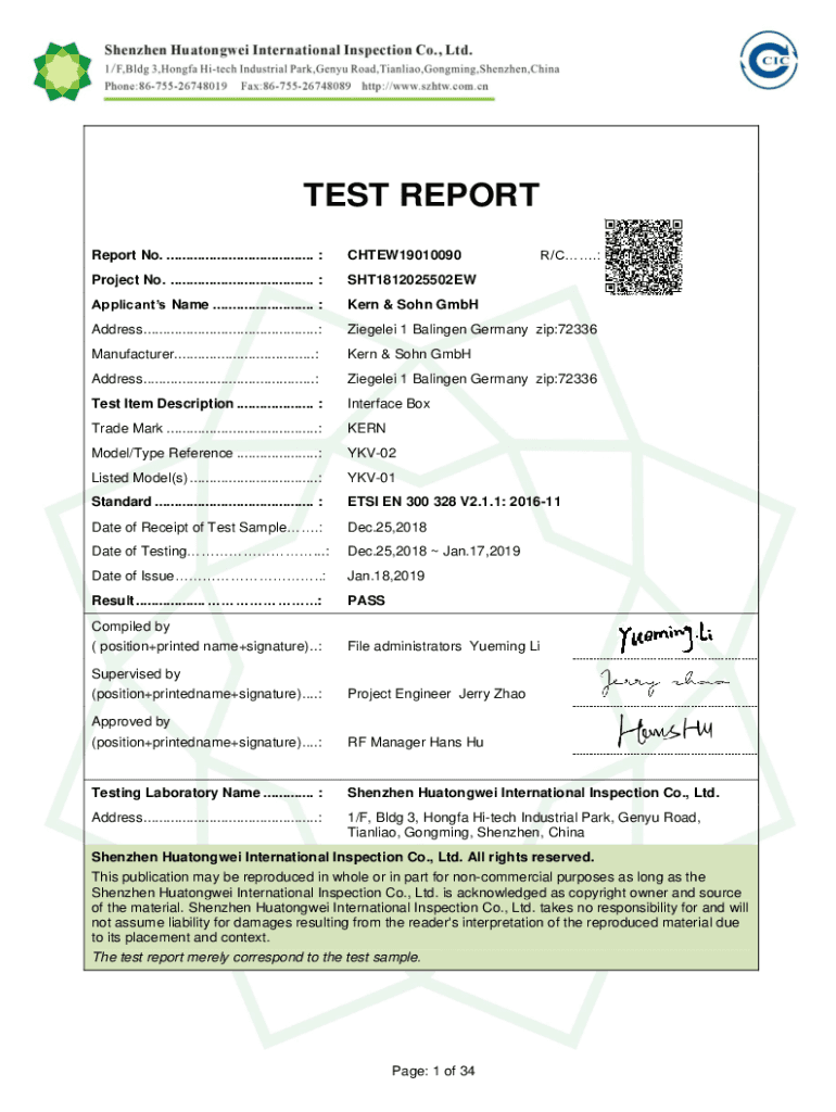 Fillable Online RF Report Template Fax Email Print - pdfFiller