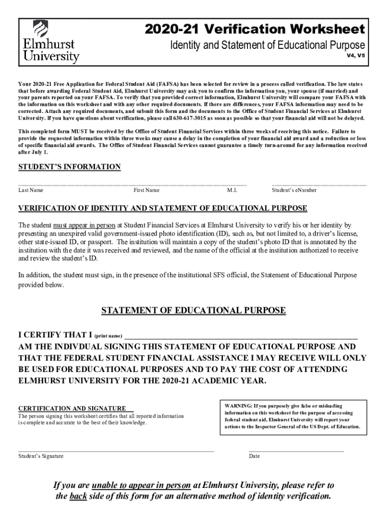 Fillable Online FINANCIAL AID FORM STATEMENT OF EDUCATIONAL PURPOSE V4 ...