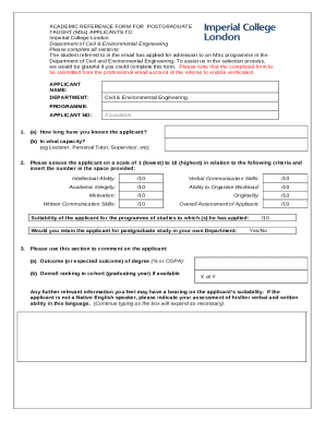 QUB Reference - Imperial College London Doc Template | pdfFiller