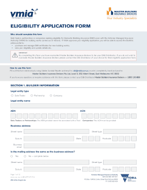 Fillable Online If VMIA approves your eligibility application, you will ...