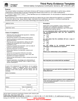 Fillable Online Third Party Evidence Template. Third Party Evidence ...