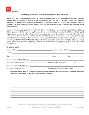 Fillable Online Instructions: This form should be completed by a pain ...