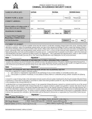 Fillable Online Criminal Record Check Form.docx Fax Email Print - pdfFiller