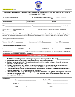 Fillable Online APPENDIX C AFFIDAVIT/DECLARATION STATEMENT TEMPLATE ...