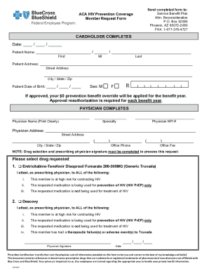 Fillable Online ACA HIV Prevention Form CA.docx Fax Email Print - pdfFiller