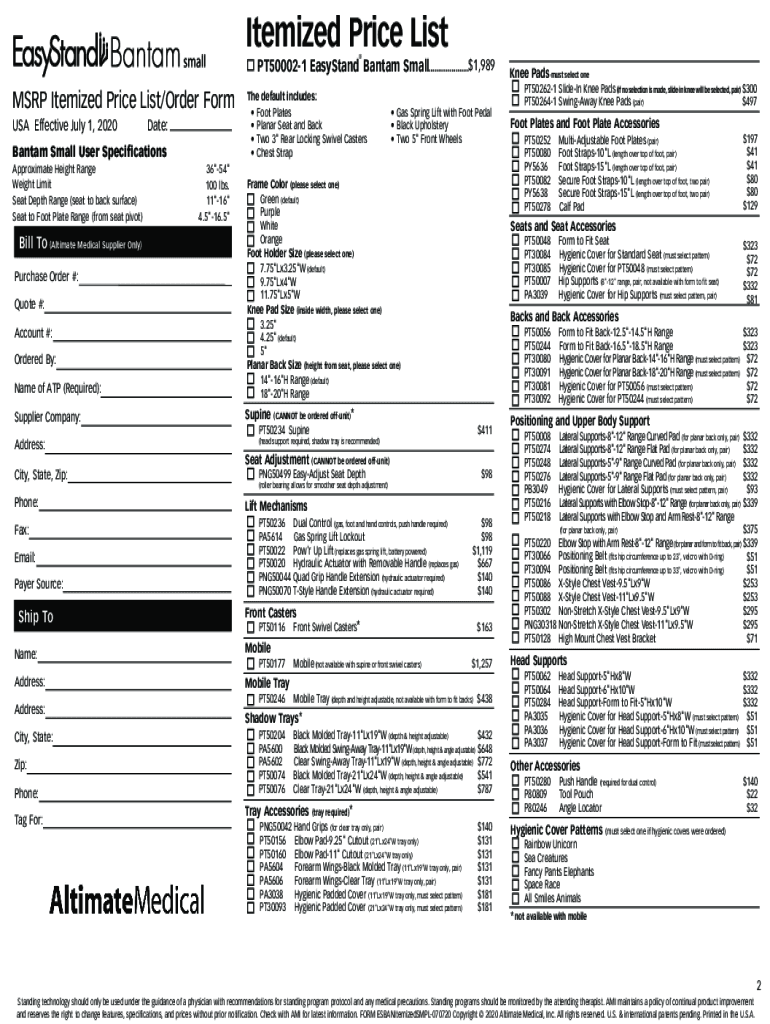 Fillable Online PT50002-1 EasyStand Bantam Small Fax Email Print ...