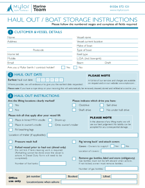 Fillable Online Haul Out Form.indd Fax Email Print - pdfFiller