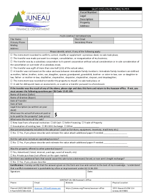 Fillable Online SALES DISCLOSURE FORM/ BUYER Fax Email Print - pdfFiller