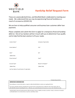 Fillable Online Hardship Relief Request Form Fax Email Print - pdfFiller