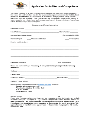 Fillable Online Architectural change form.pdf Fax Email Print - pdfFiller