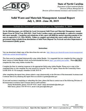 Fillable Online NC.gov: Waste Management, Division ofNC DEQ: Solid ...