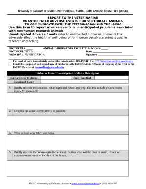 ANIMAL USE PROTOCOL CERTIFICATION Doc Template | pdfFiller