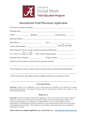 Fillable Online CWID: Birthdate: Gender Identity: Fax Email Print ...