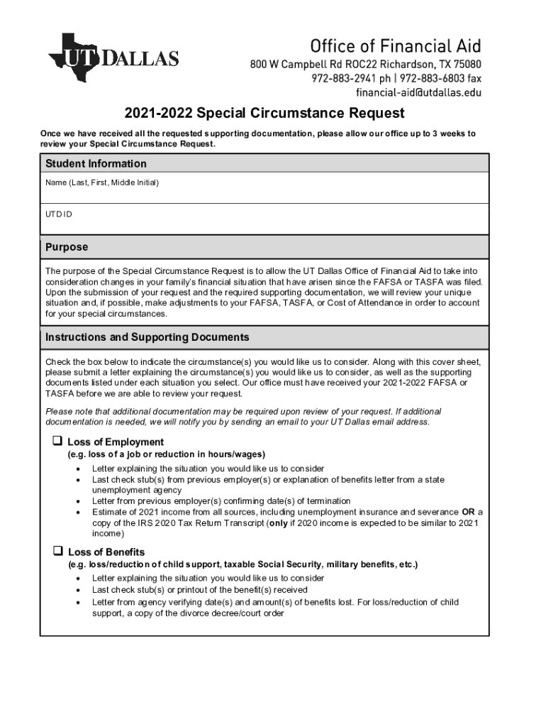Fillable Online 2022-special-circumstance Fax Email Print - pdfFiller