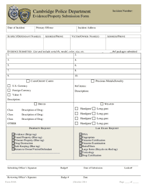 Fillable Online 810A - Evidence Submission Form.docx Fax Email Print ...