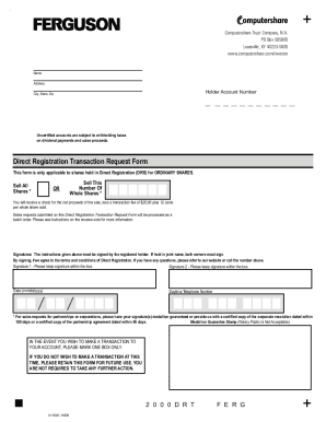 Fillable Online Direct-Registration-Transaction-Request-Form Fax Email ...