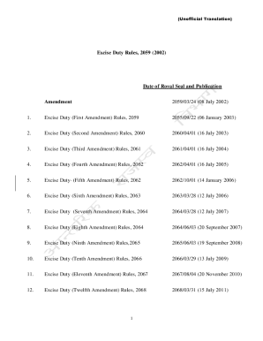 Fillable Online The Excise Duty Act, 2058 doc - tepc.gov.np Fax Email Print - pdfFiller