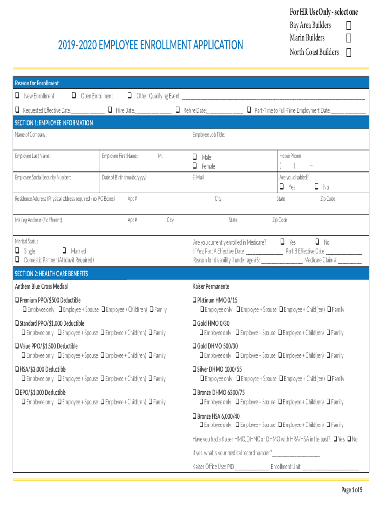 Fillable Online For HR Use Only - select one Fax Email Print - pdfFiller