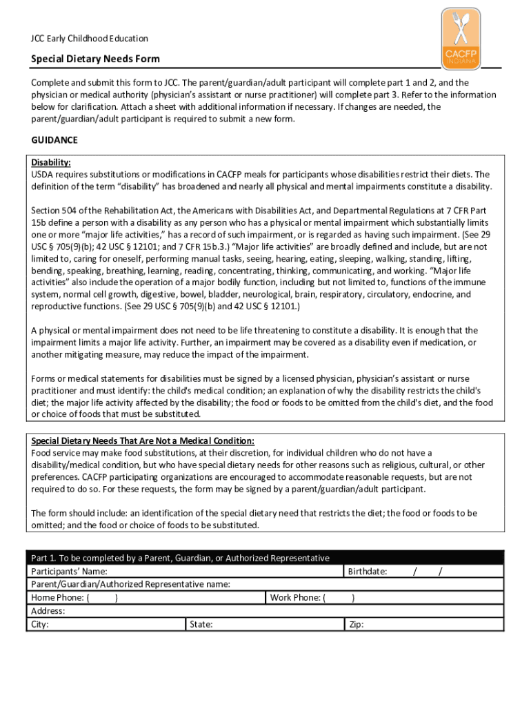 Fillable Online JCC Early Childhood Education Fax Email Print - pdfFiller