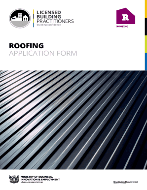 Fillable Online Roofing Application Form Fax Email Print - pdfFiller