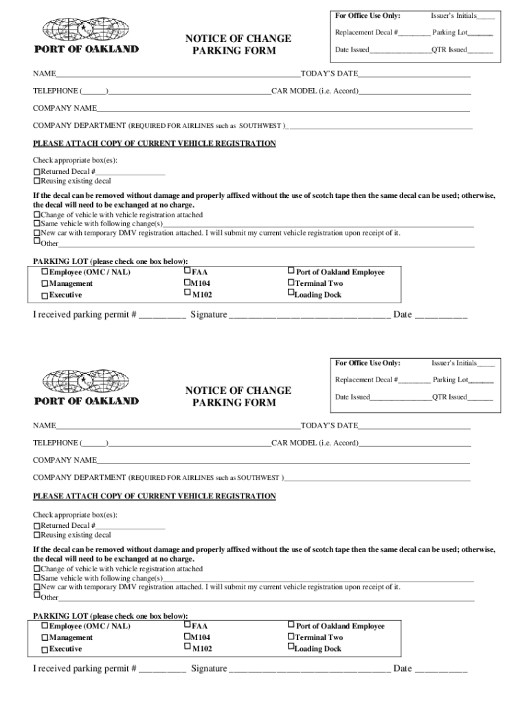 Fillable Online vehicle change form.doc Fax Email Print - pdfFiller