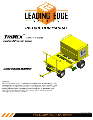 Fillable Online TriRex Instruction Manual Fax Email Print - pdfFiller