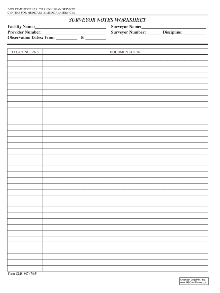 Fillable Online SURVEYOR NOTES WORKSHEET Fax Email Print - pdfFiller