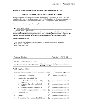 Fillable Online democracy spelthorne gov Appendix B1 - Application Form ...