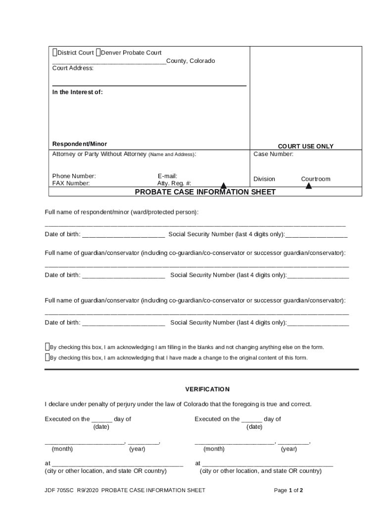 RULE CHANGE 2019(16) COLORADO PROBATE CODE S Doc Template | pdfFiller