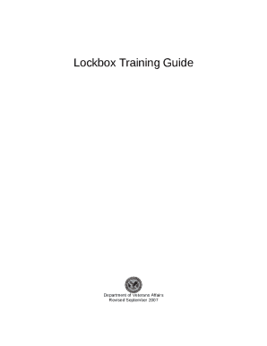 Lockbox Training Guide Doc Template | pdfFiller