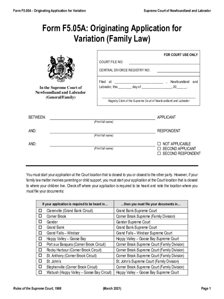 Fillable Online court nl Form F5.06A: Joint Originating Application for ...