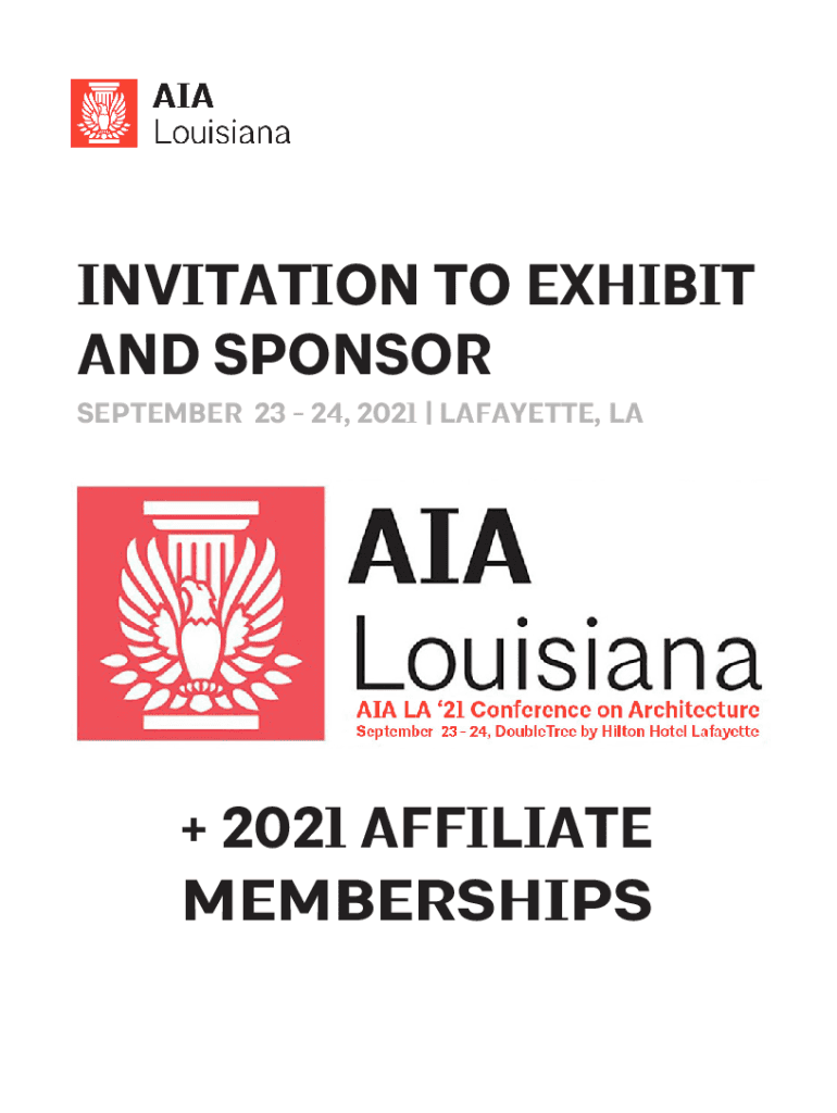 Fillable Online PDF Exhibitor and Sponsorship Opportunities - AIA ...
