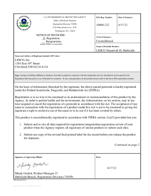 Fillable Online US EPA, Pesticide Product Label, LESCO STONEWALL 4L ...