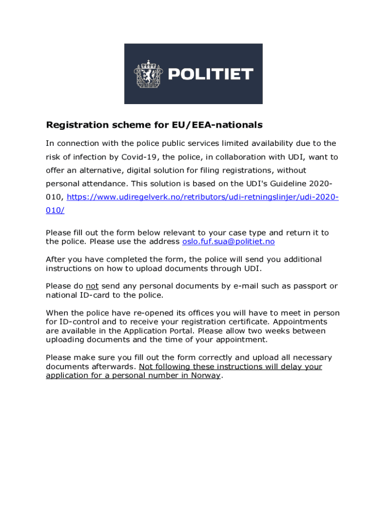 Fillable Online Registration certificate for EU/EEA nationals - UDI Fax ...