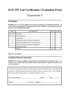 Fillable Online engineering purdue ECE 270 Lab Verification ...