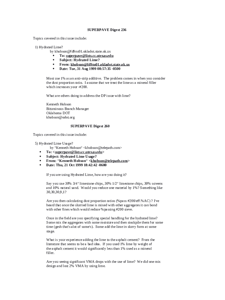 SUPERPAVE Digest 236 - engineering purdue Doc Template | pdfFiller