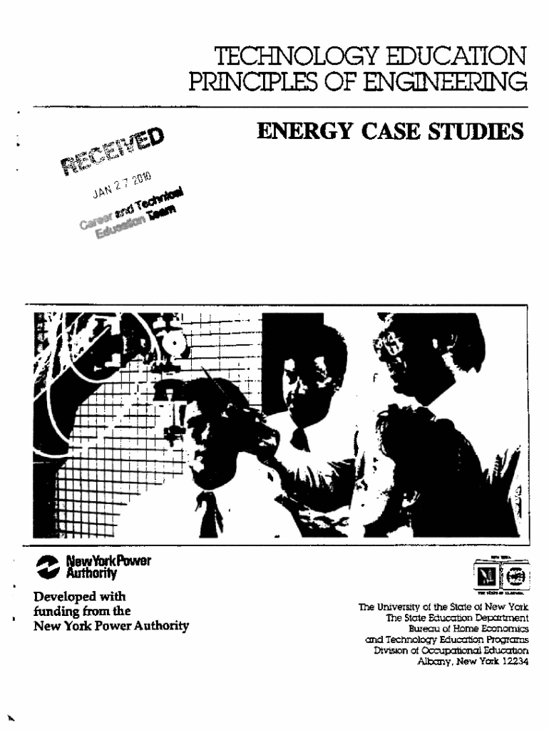 Fillable Online Technology Education Principles of Engineering Energy ...
