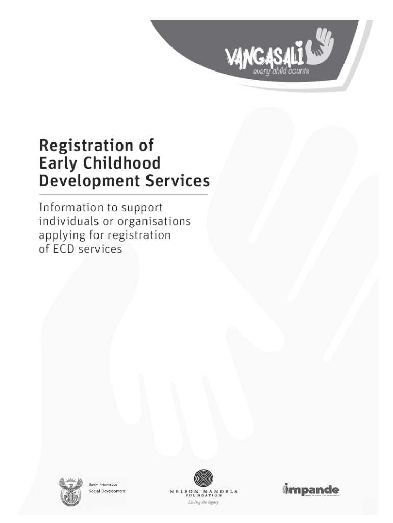 Fillable Online Guidelines For Early Childhood Development Services Fax ...