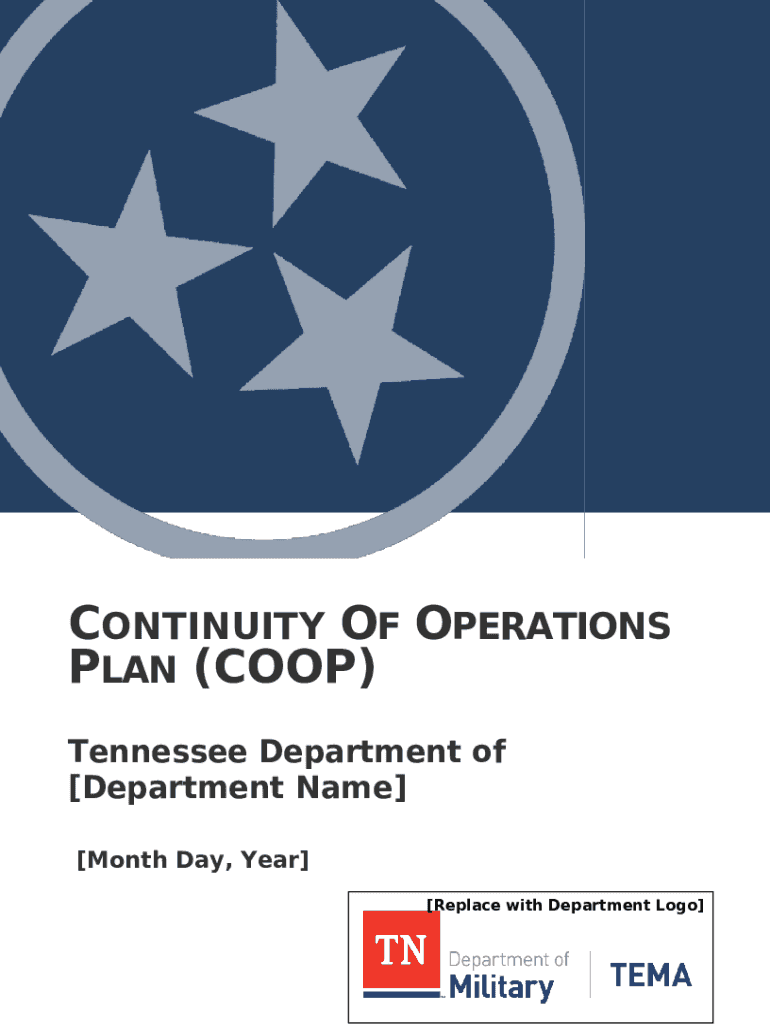 Continuity of Operations Plan Template and Instructions ...COOP - GPOCOOP - GPOContinuity of ...