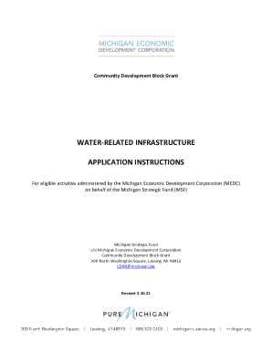 Fillable Online WATER-RELATED INFRASTRUCTURE Fax Email Print - pdfFiller