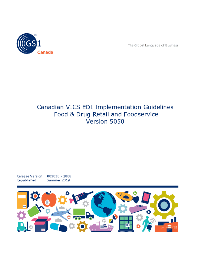 Fillable Online 5050 Canadian VICS EDI Implementation Guideline. Canadian EDI Implementation ...