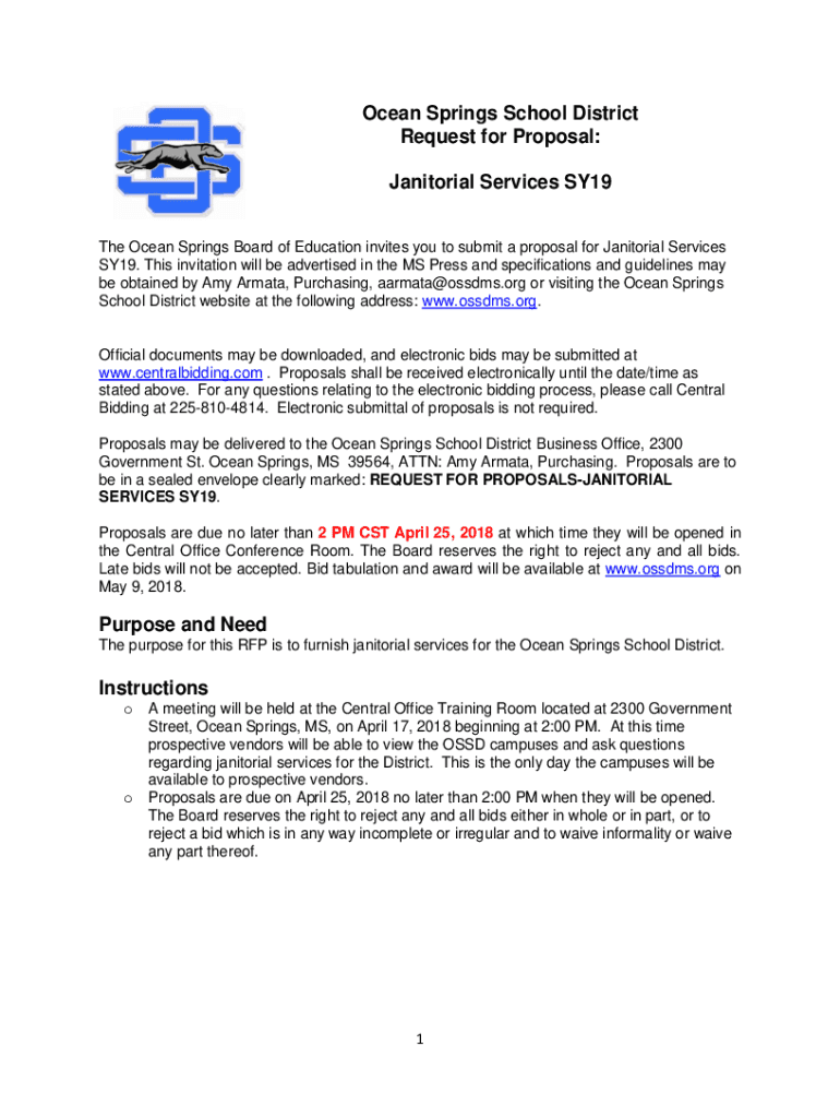 Fillable Online srm magic ms Ocean Springs School District Request for ...